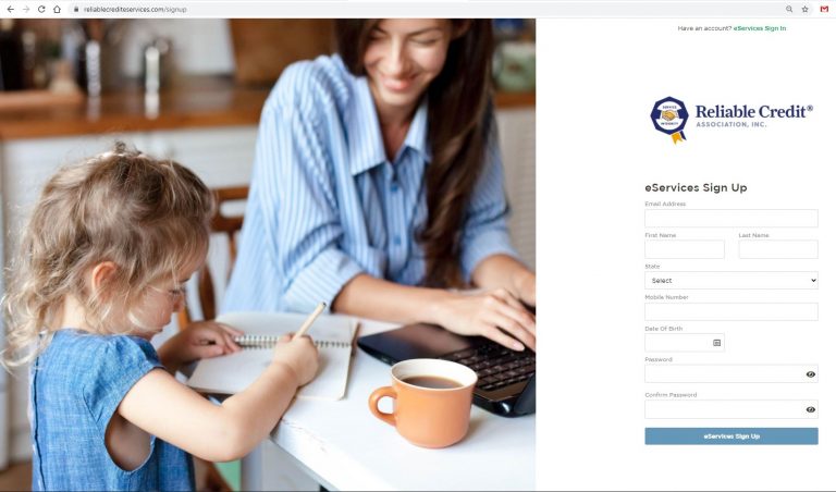 Have you signed up for our new eServices? - Reliable Credit
